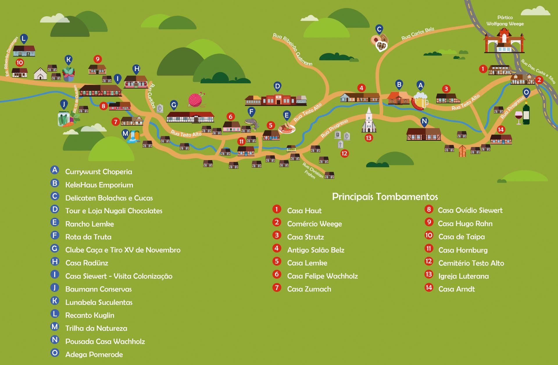 Cemitério Testo Alto II - Rota do Enxaimel | Passeio Turístico em Pomerode